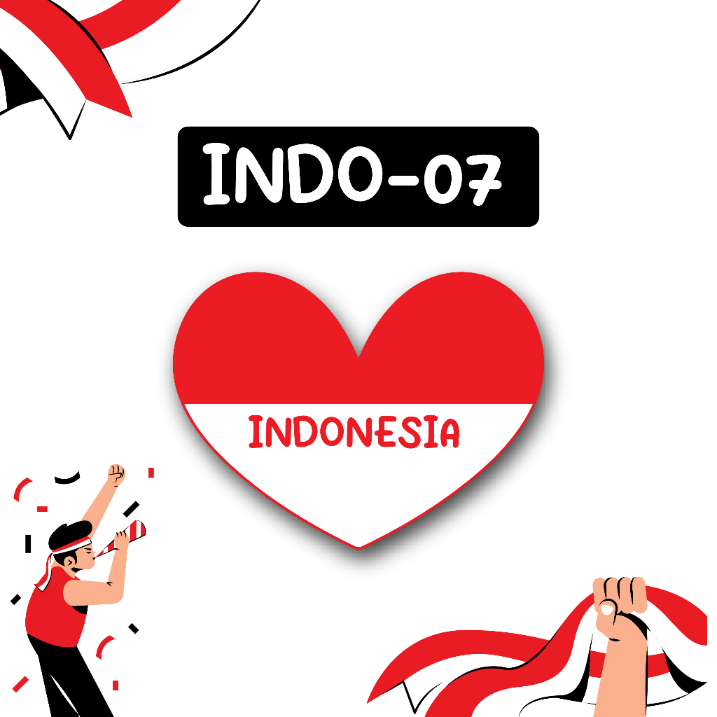 Jual STIKER Pipi Bendera - Sticker Pipi Merah Putih - indonesia 17 ...