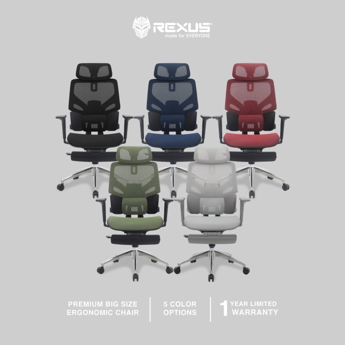 Jual Kursi Gaming Rexus Ergonomic Chair Daxa ZEN EC3 / DX-EC3 | Shopee ...