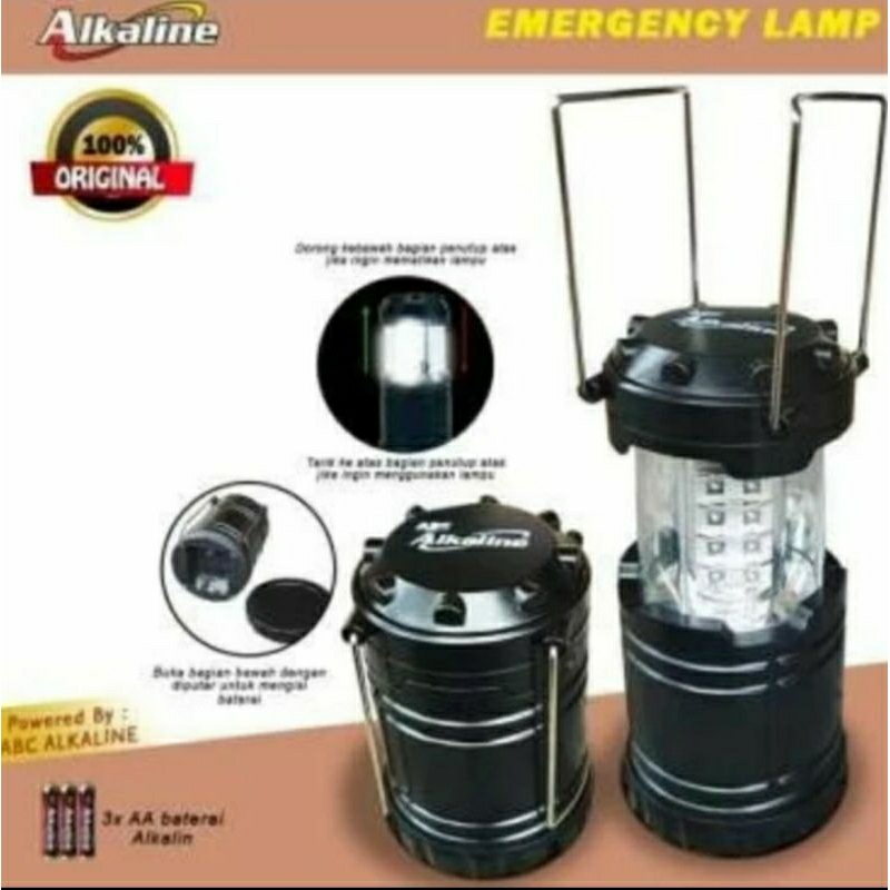 Jual ABC ALKALINE EMERGENCY LAMP(LAMPU DARURAT)LENTERA | Shopee Indonesia