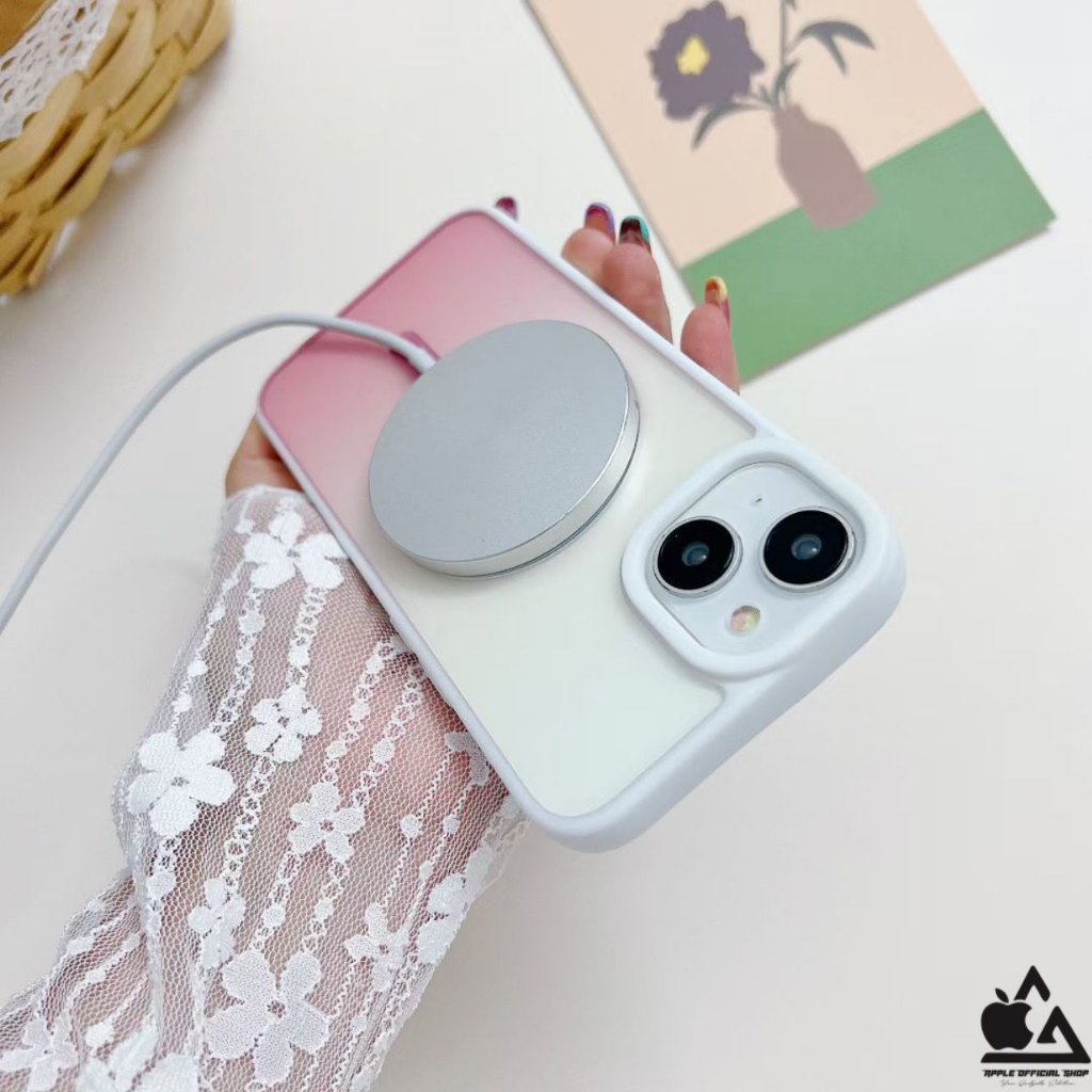 Jual Premium Softcase Magsafe Magnetic Matte Gradasi Matte Gradasi For ...