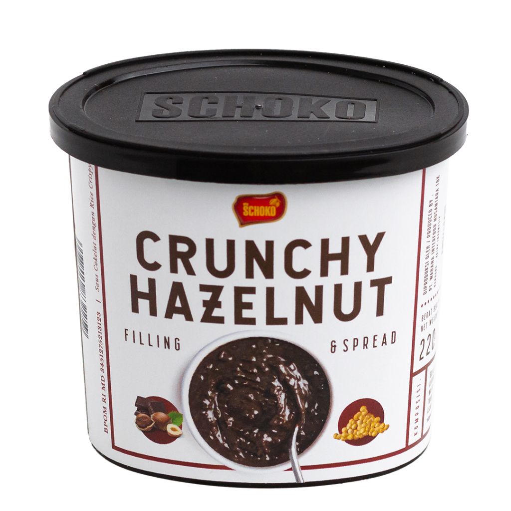 Jual SCHOKO Crunchy Hazelnut Filling & Spread - 220 Gr / Selai Coklat ...