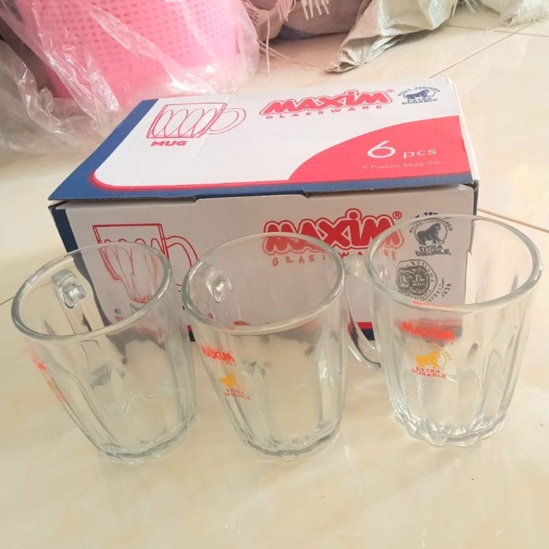 Jual Gelas Kaca Maxim Isi 6 Super Tebal Mvc 9T - Dapur Karya Mdn ...