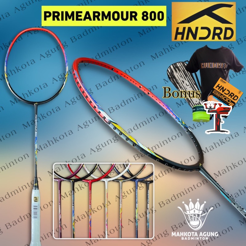 Jual raket badminton hndrd hundred primearmour prime armour 800 ...
