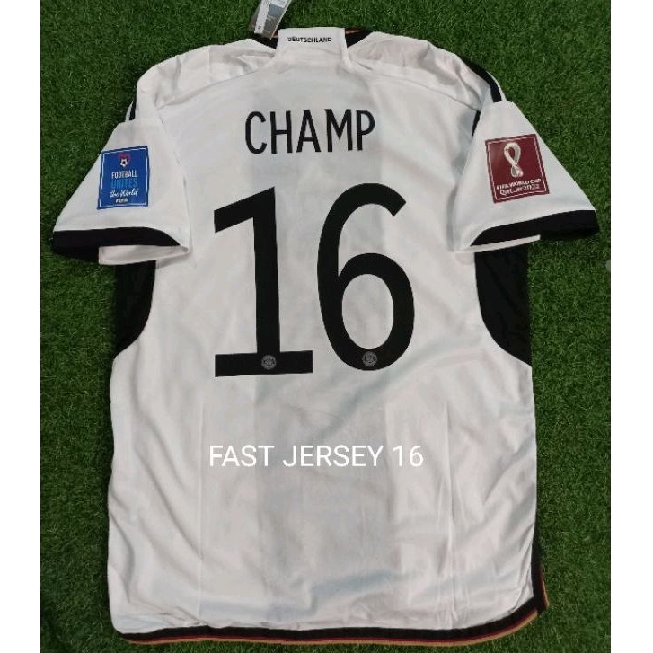 Jual Jersey GERMAN JERMAN Home + NAMESET FULL PATCH PD 2022 Grade Ori | Shopee Indonesia