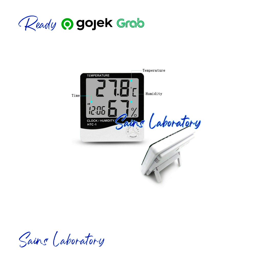 Jual Hygrometer Termometer Ruangan Digital Jam Thermometer Indoor Suhu ...