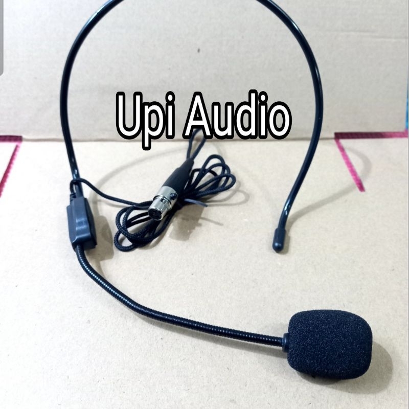 Jual mic headset bando 3pin untuk mic wireless shure-krezt-hardwell-toa ...