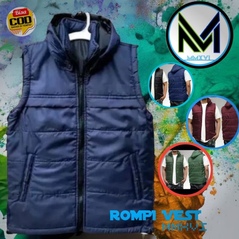 Jual COD-Jaket Rompi Pria / rompi parasut /jaket rompi keren /rompi ...