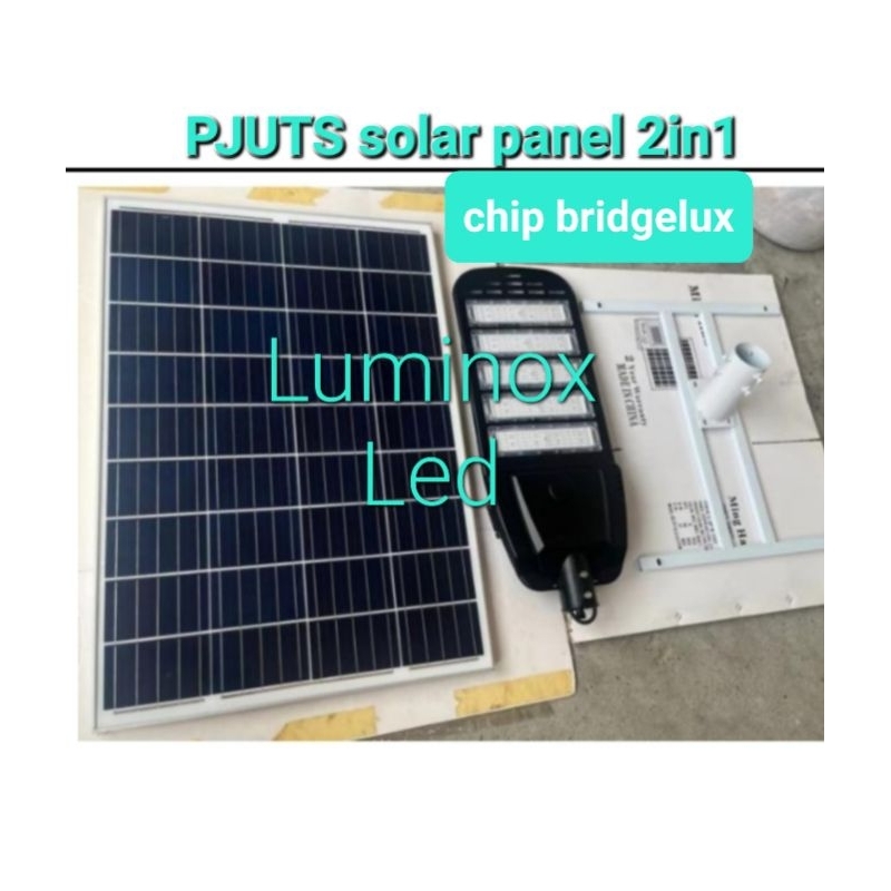 Jual pju solar panel 200w 250w chip bridgelux - pjuts jalan streetlight ...