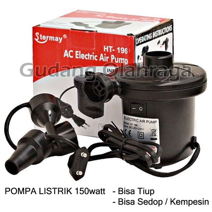 Jual Pompa Listrik Kasur Angin Stermay HT-196 / Pompa Elektrik Kolam Renang Anak | Shopee Indonesia
