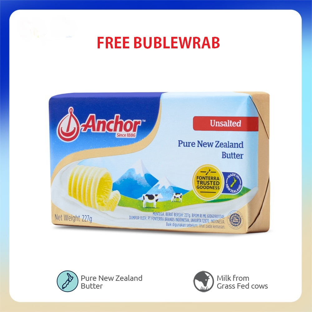 Jual Anchor Unsalted Butter 227 Gram / GOJEK GRAB | Shopee Indonesia