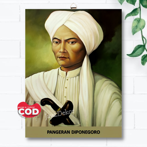 Jual Hiasan Dinding Foto Poster PANGERAN DIPONEGORO Pahlawan Indonesia ...