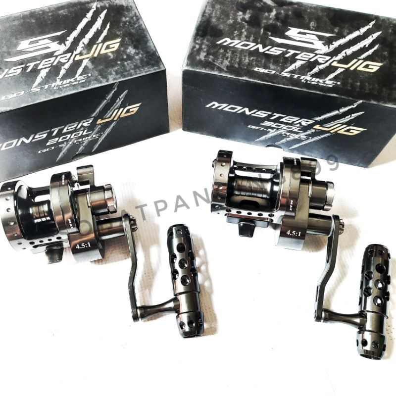 Jual Reel Pancing Go Strike Versus Monster Jig 200 L dan 300 L | Shopee ...