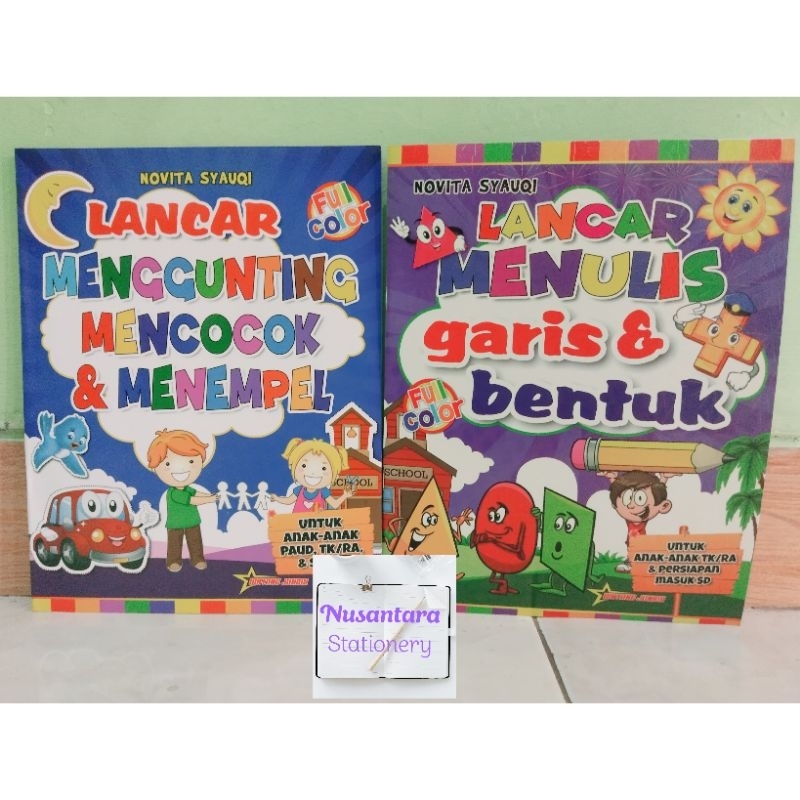 Jual Lancar Menggunting Mencocok dan Menempel | Lancar Menulis Garis ...