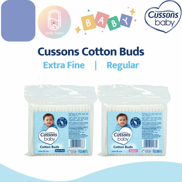 Jual QEILA - Cussons Baby Cotton Bud Reguler / Extra Fine 50s 100s ...