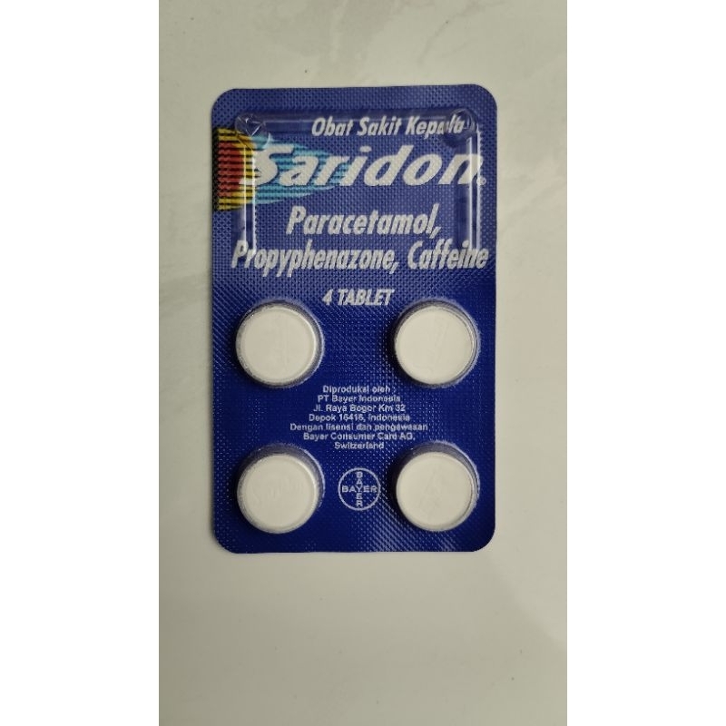 Jual Saridon Strip Isi 4 Tablet / Obat Sakit Kepala | Shopee Indonesia Jual Saridon Strip Isi 4 Tablet / Obat Sakit Kepala | Shopee Indonesia