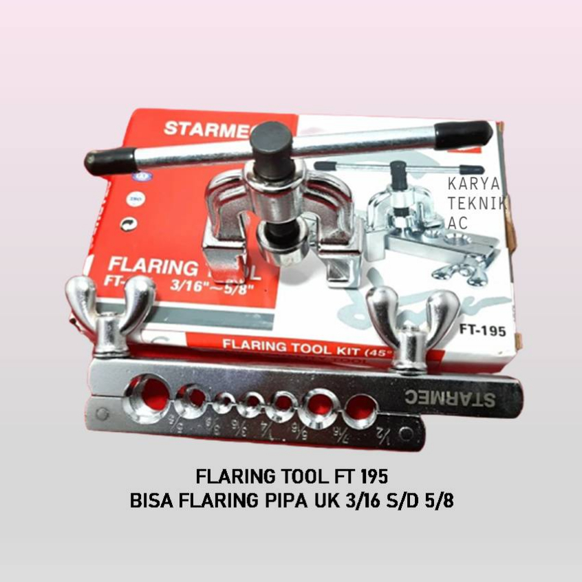 Jual FLARING TOOL FT 195 BISA FLARING PIPA AC UK 3/16 S/D 5/8 | Shopee ...
