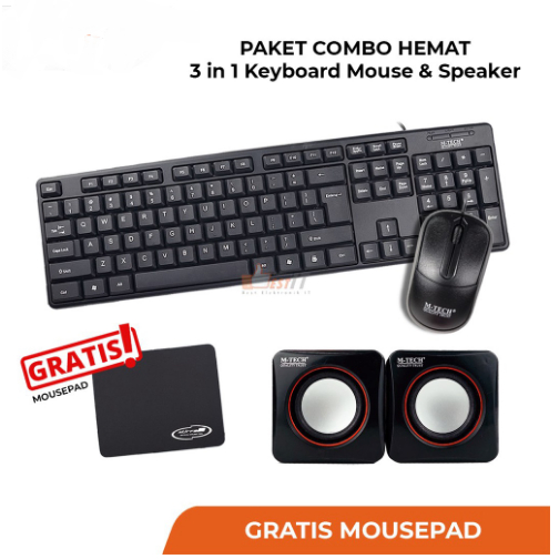 Jual ITSTORE Keyboard Paket Combo 4 in 1 (1 Paket isi Keyboard Mouse ...