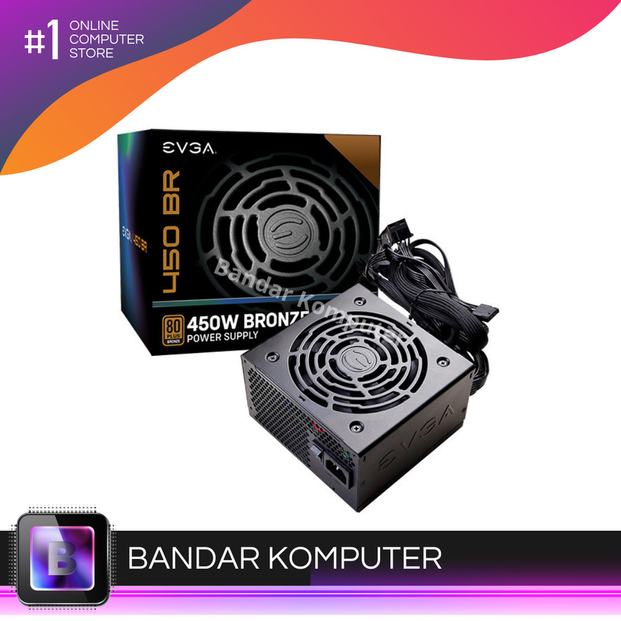 Jual EVGA 450 BR, 80+ BRONZE 450W, 3 Year Warranty, Power Supply 100-BR ...