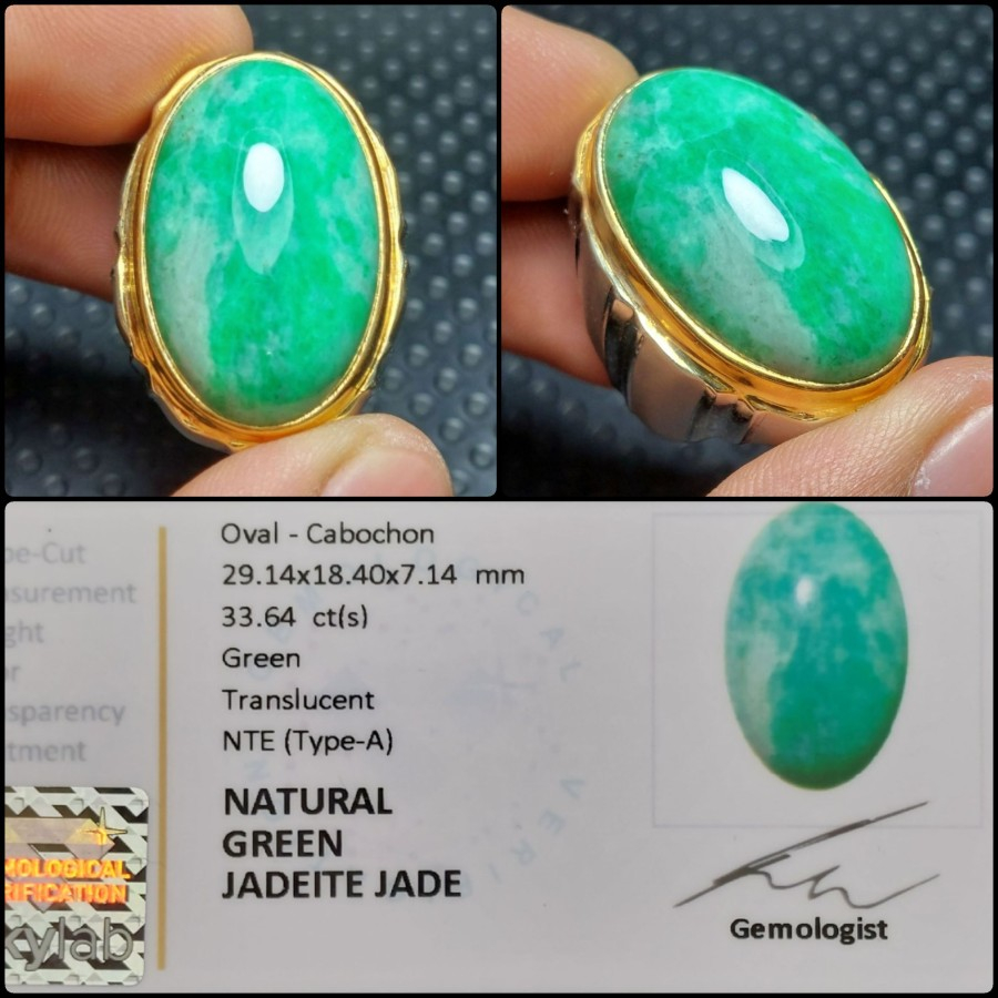 Jual Batu Akik Giok Hijau Apple Green Natural Jadeite Jade Type A Asli ...