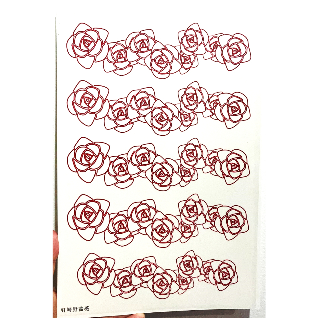 Jual Tattoo Nobara - JJK Nobara cosplay Tattoo - Temporary Tattoo Rose ...