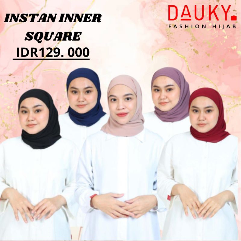 Jual HIJAB INSTAN INNER SQUARE DAUKY JILBAB LANGSUNGAN SEGIEMPAT ...