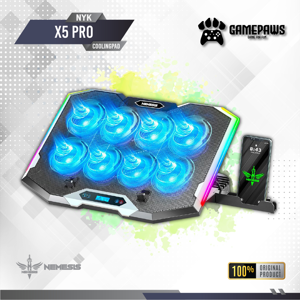 Jual NYK Nemesis X5 Pro Winterfrost Cooling Fan Pad Pendingin Laptop ...
