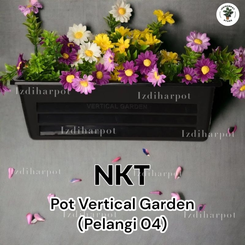Jual Pot Bunga Tanaman Vertical Garden Tempel Gantung Nkt Pelangi 04 ...