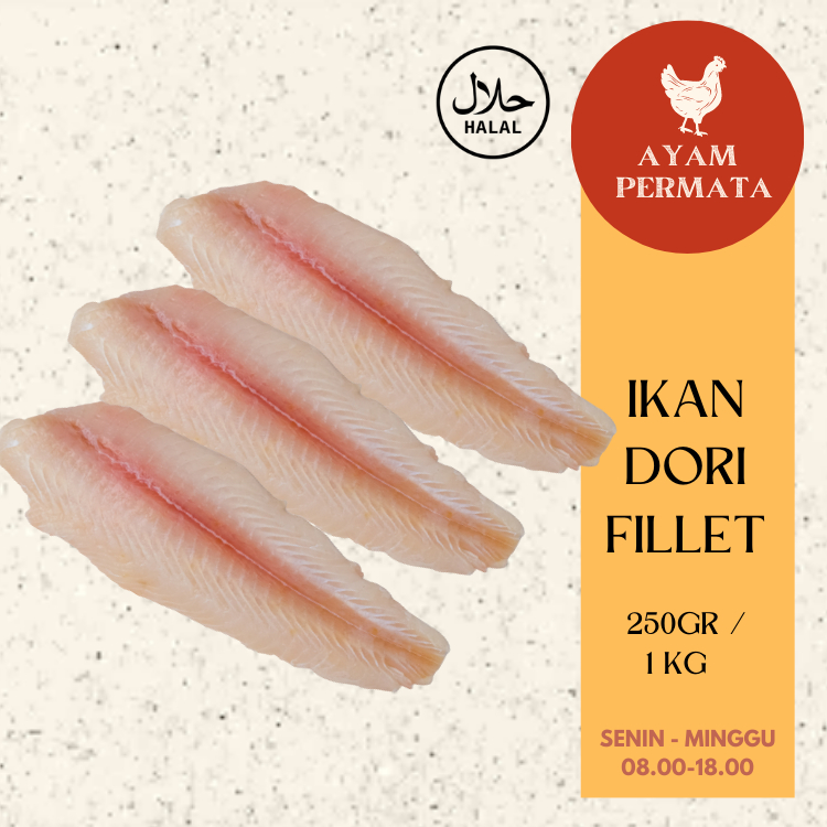 Jual Dori Fillet - Daging Ikan Dory Filet 1kg Segar Beku Frozen Premium ...