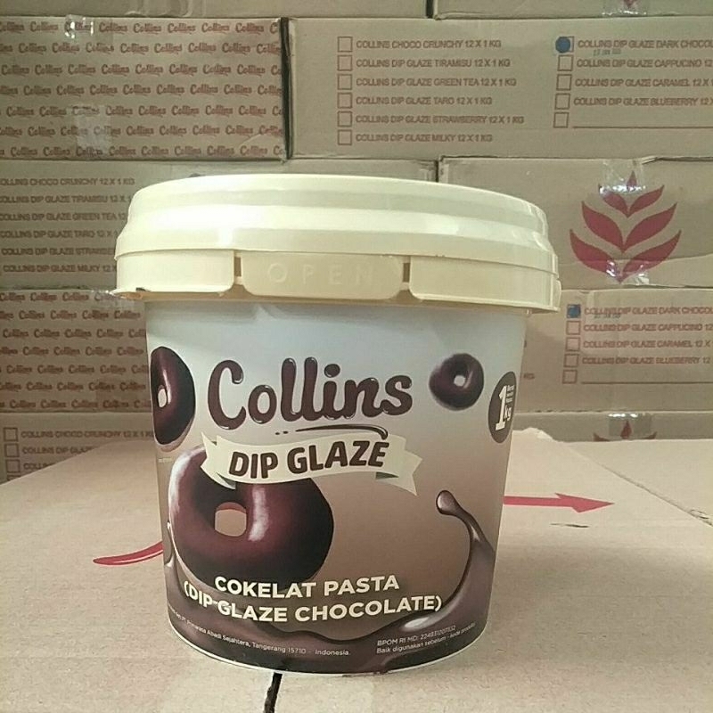 Jual Collins Dip Glaze Chocolate 1 kg | Shopee Indonesia