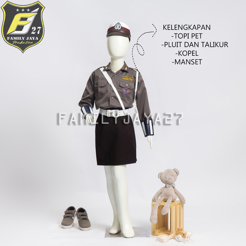 Jual (SATU SET TERMURAH) BAJU POLISI ANAK LANTAS/BAJU PROFESI ANAK/BAJU ...