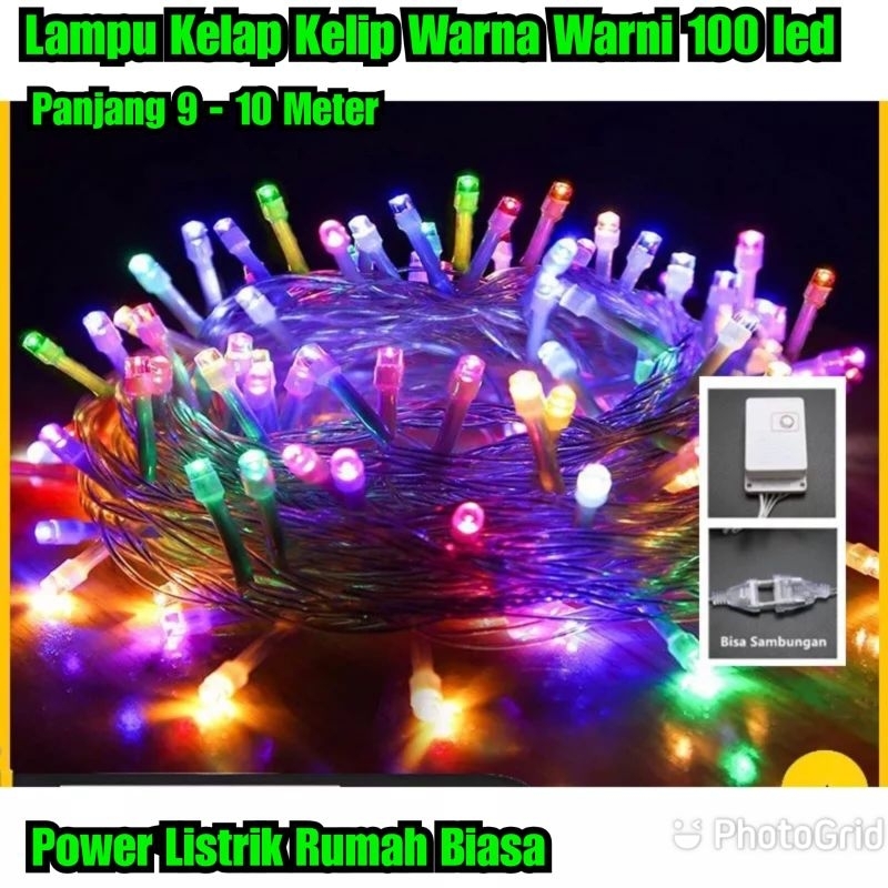 Jual Lampu tumblr 10 meter 100led Lampu 17 agustus Lampu kelap kelip ...