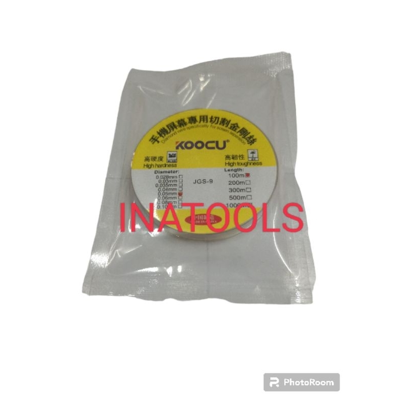 Jual benang diamond wire kawat baja tipis pembuka touchscreen lcd senar ...