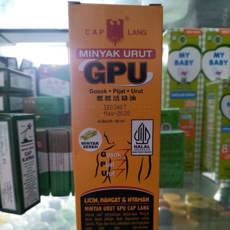 Jual (ORIGINAL) GPU Minyak Urut Cap Lang All Variant ( 100 Ml, 60 Ml ...