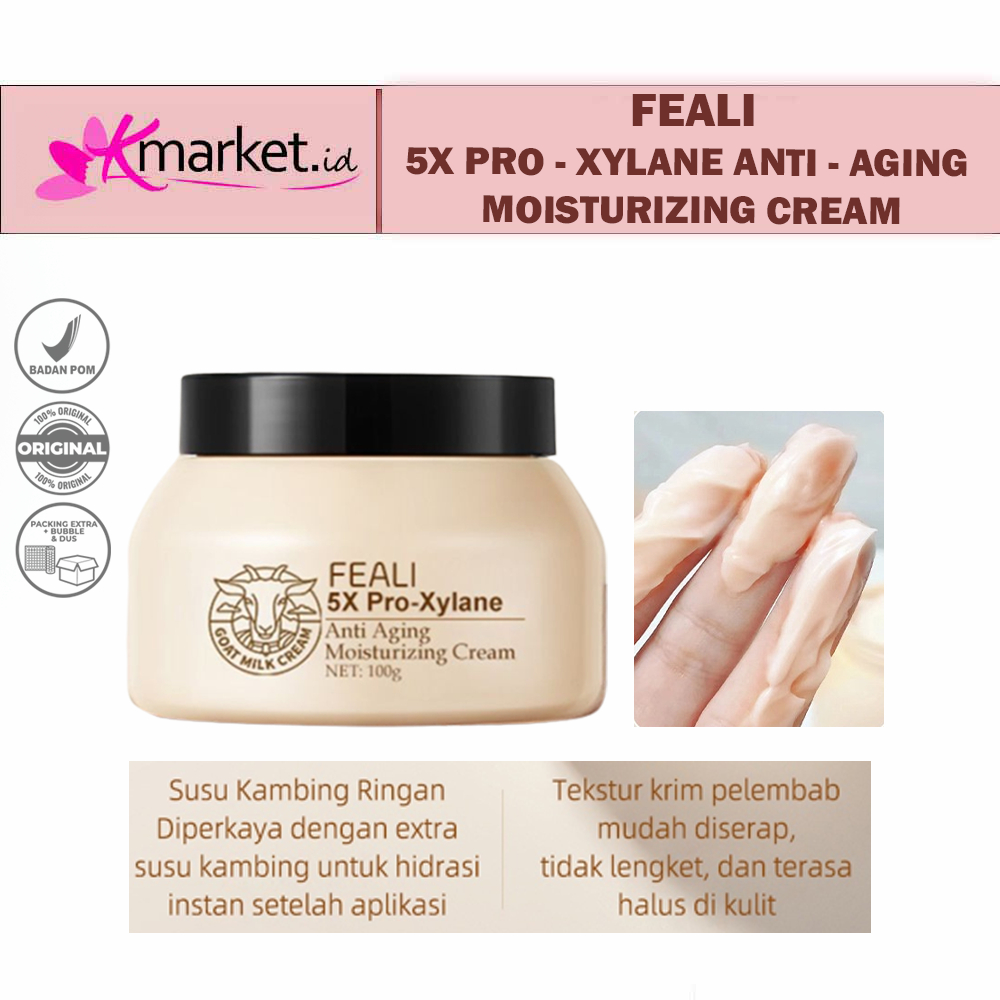 Jual FEALI Moisturizer Cream and Goat Milk Anti-Aging Pelembab Wajah ...