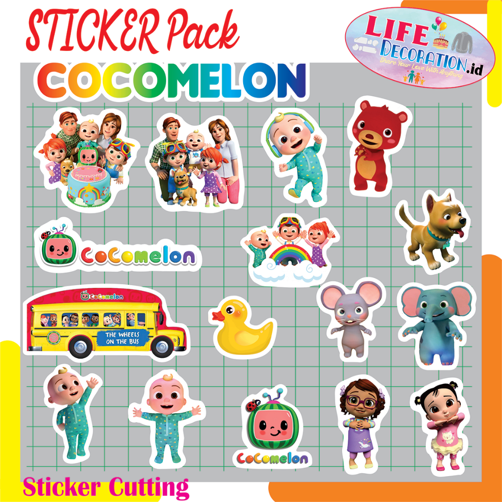 Jual STIKER COCOMELON / STICKER PACK COCOMELON BABY | Shopee Indonesia