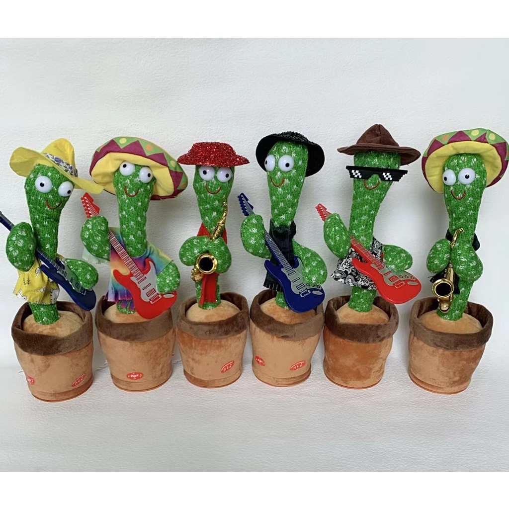 Jual Boneka Kaktus nyanyi Joged Bicara - Dancing Cactus Doll singing ...