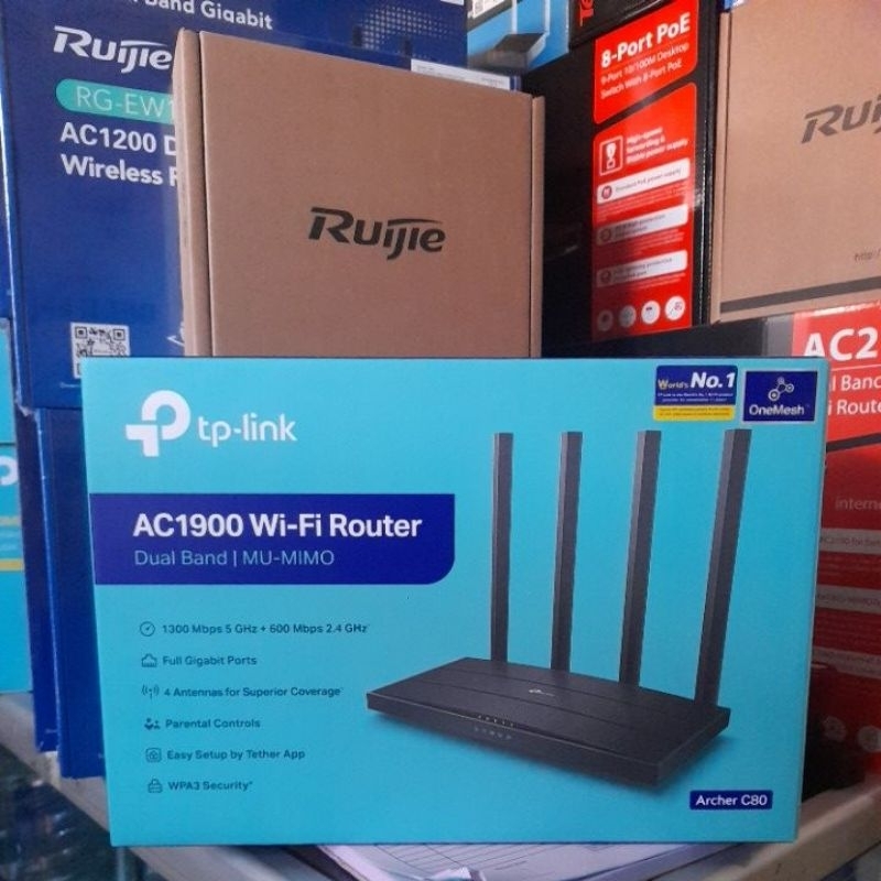 Jual TPLINK ARCHER C80 AC1900 DUALBAND MU-MIMO WiFi Router | Shopee ...