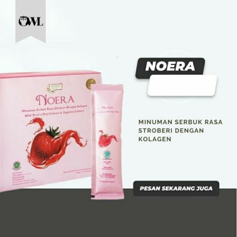 Jual Minuman Noera Serbuk Rasa Strawberry Dengan Kolagen Collage Drink ...