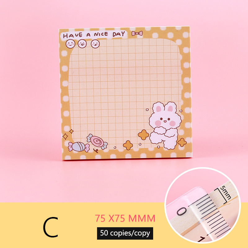 Jual 120 Sheets Korean Cute Cartoon Index Sticky Note Memo Notepad G ...