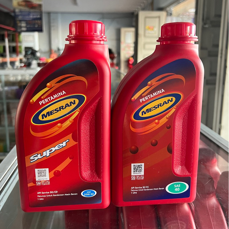 Jual Oli Pertamina Mesran Super 20w50 / Mesran 40 (1L) | Shopee Indonesia