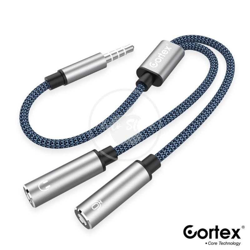 Jual Cortex MH222 Spliter Audio 2in1 Jack 3.5mm Male Plug to Dual ...