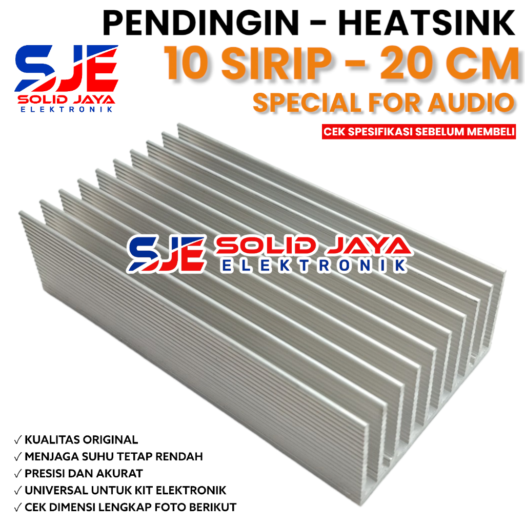 Jual PENDINGIN HEATSINK STK 20 CM 10 SIRIP HEATSING HETSINK HETSING 10SIRIP 20CM HEATSRING ...