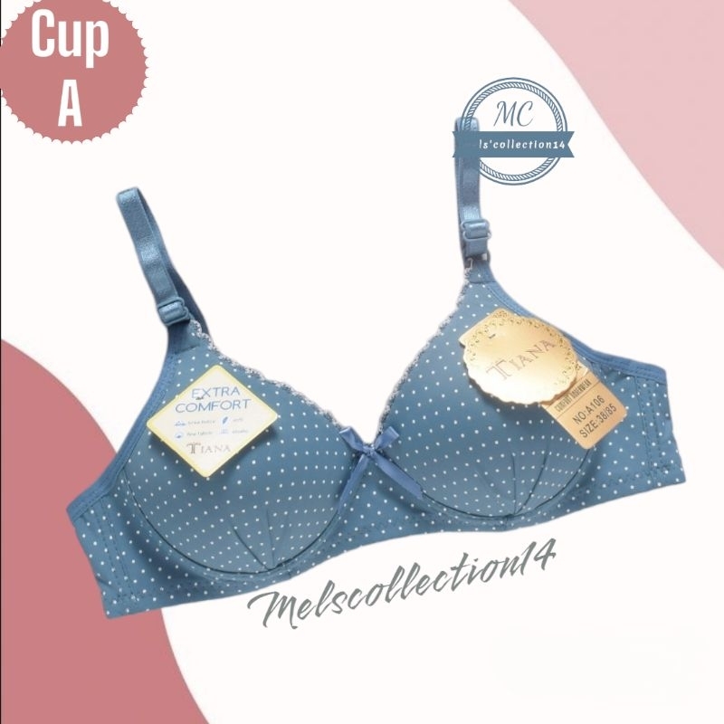 Jual Bh tanpa kawat bintik renda cup A 106 bra polkadot busa tanpa ...