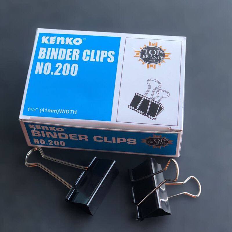 Jual Binder Clip / Binder Klip / Penjepit Kertas no. 200 KENKO | Shopee ...