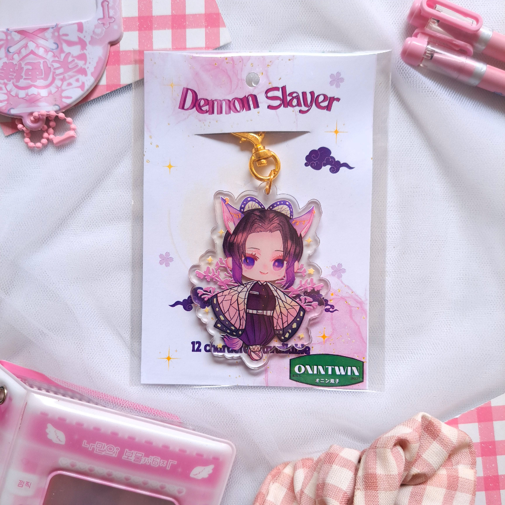 Jual Demon slayer x youkai edition keychain by Onintwin / KNY / kimetsu ...