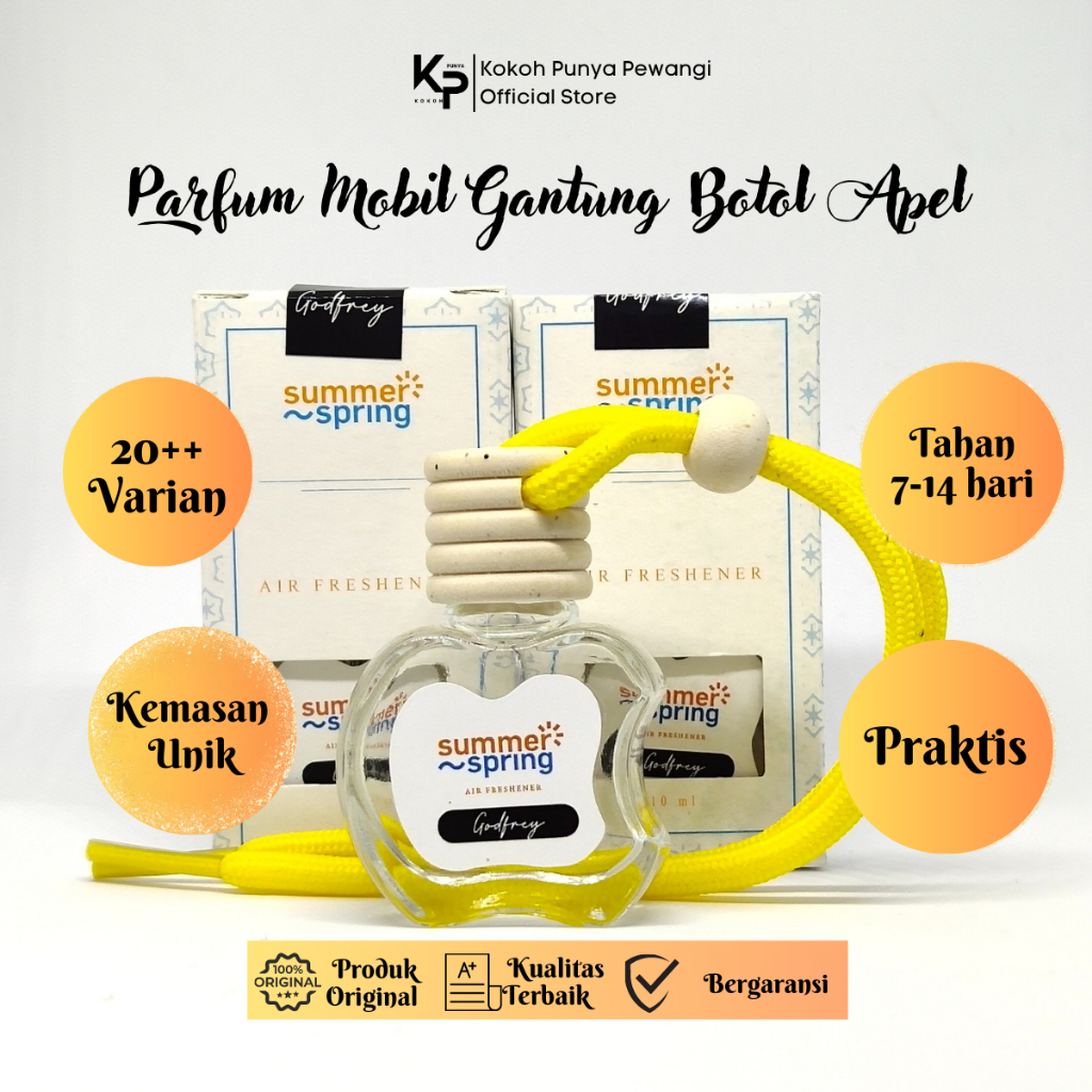 Jual Summer Spring Pengharum Mobil Botol Apel Parfum Pewangi Ruangan ...