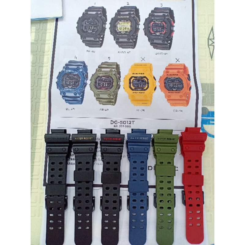 Jual TALI JAM DIGiTEC DG-5012T/DG5012t tali DIGiTEC original | Shopee ...