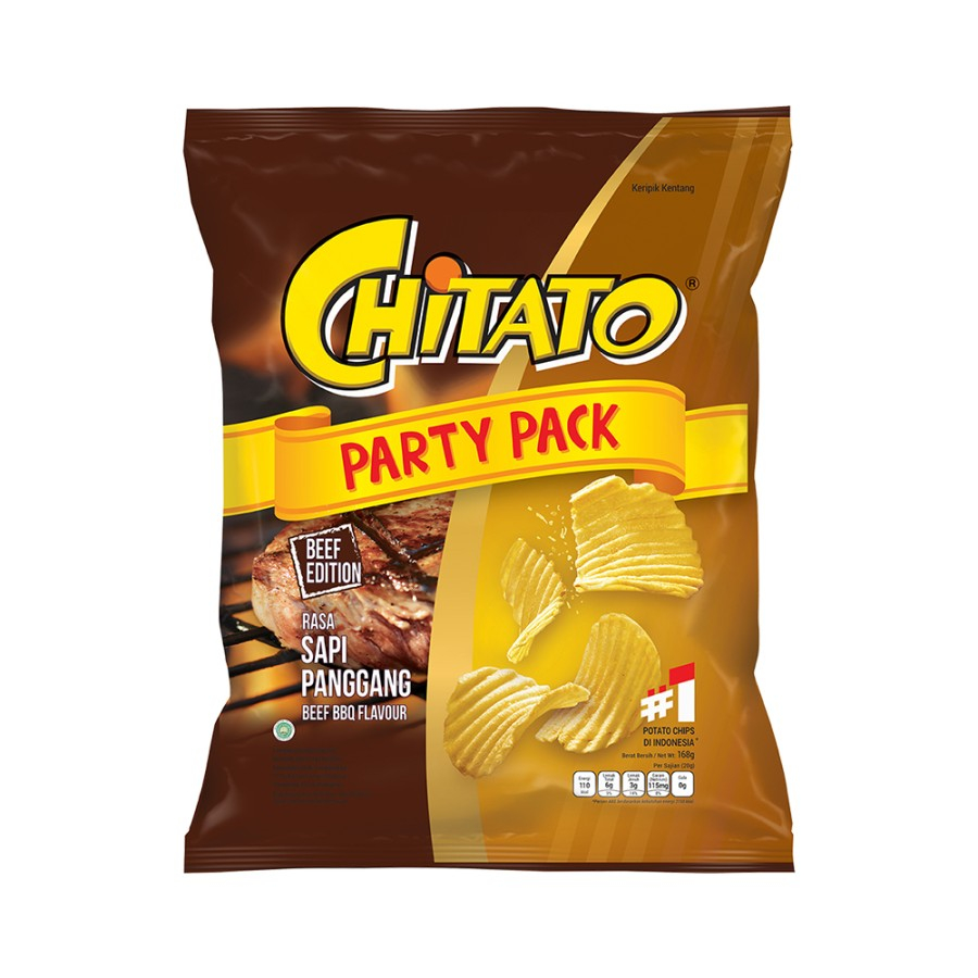 Jual [168 Gram] Chitato Beef Barbeque Flavour Sapi Panggang 168 gr ...