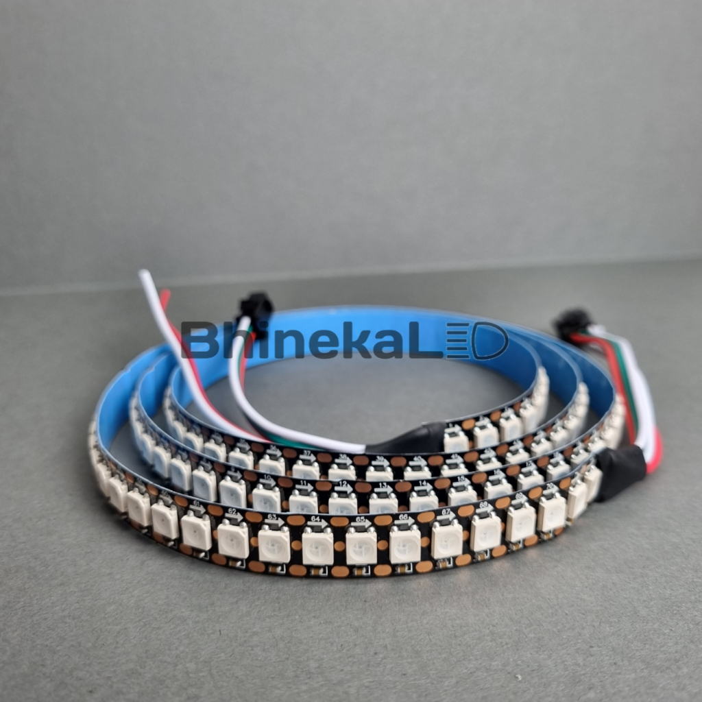 Jual Lampu led strip 144led/m WS2812b ip30 DC5V RGB | Shopee Indonesia