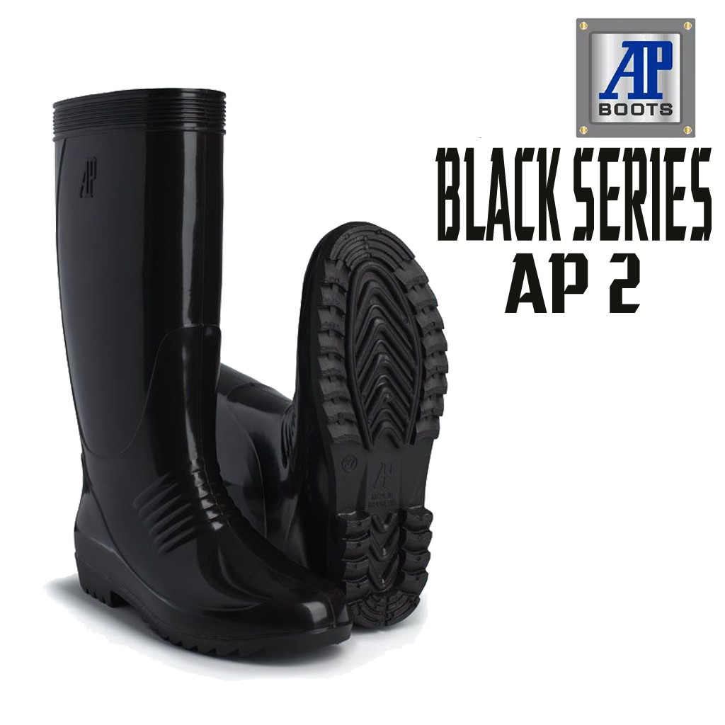 Jual Ap boots AP 2 black tinggi 36cm | Shopee Indonesia